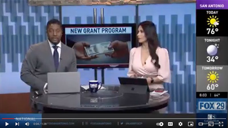 FOX News First 8 AM (KABB TV) - New Grant Program - Blue Cares